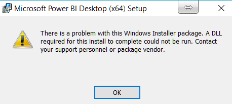 Error installing Power BI Desktop on my Windows Ta... - Microsoft ...