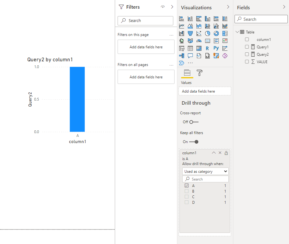 Solved: Drill through page with different direct queries s ...