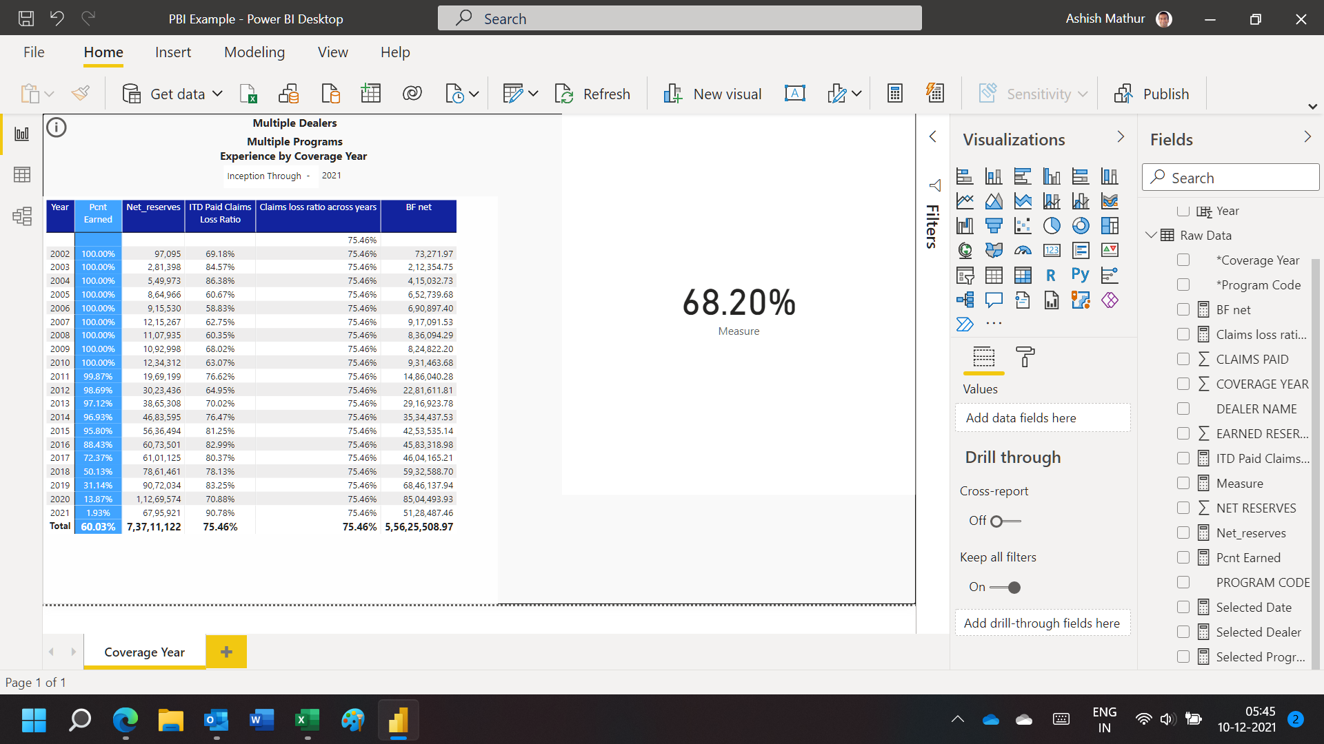 Solved: How to I use a Matrix Total, based on a Dynamic Me ...