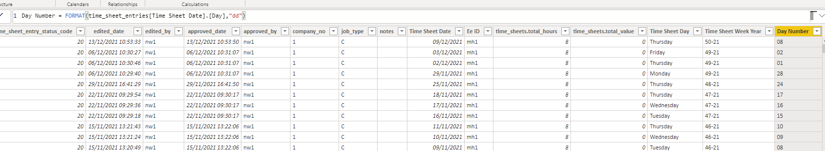 Solved: How do i get Day of the Week - Microsoft Fabric Community