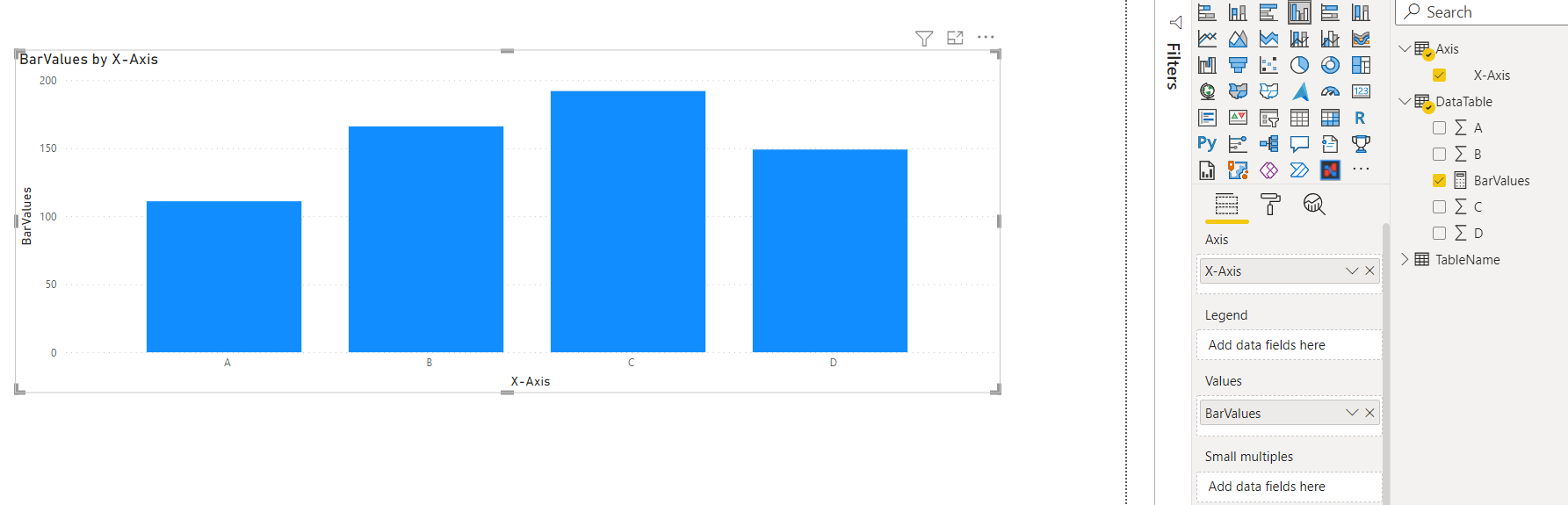 Solved: How do I create a bar chart with the column header ...