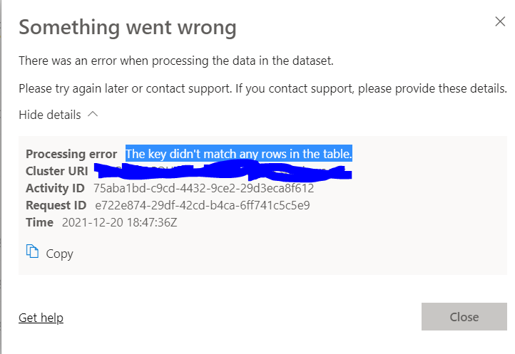Refresh Failed - Microsoft Fabric Community