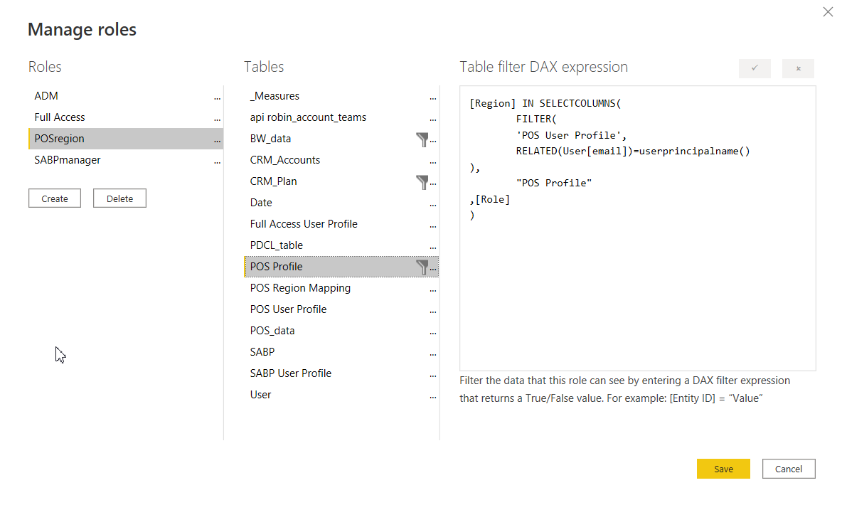 Multiple Roles in RLS - Microsoft Fabric Community