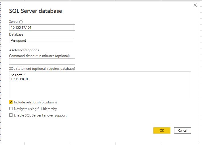 Inserting a Directquery table - Microsoft Fabric Community