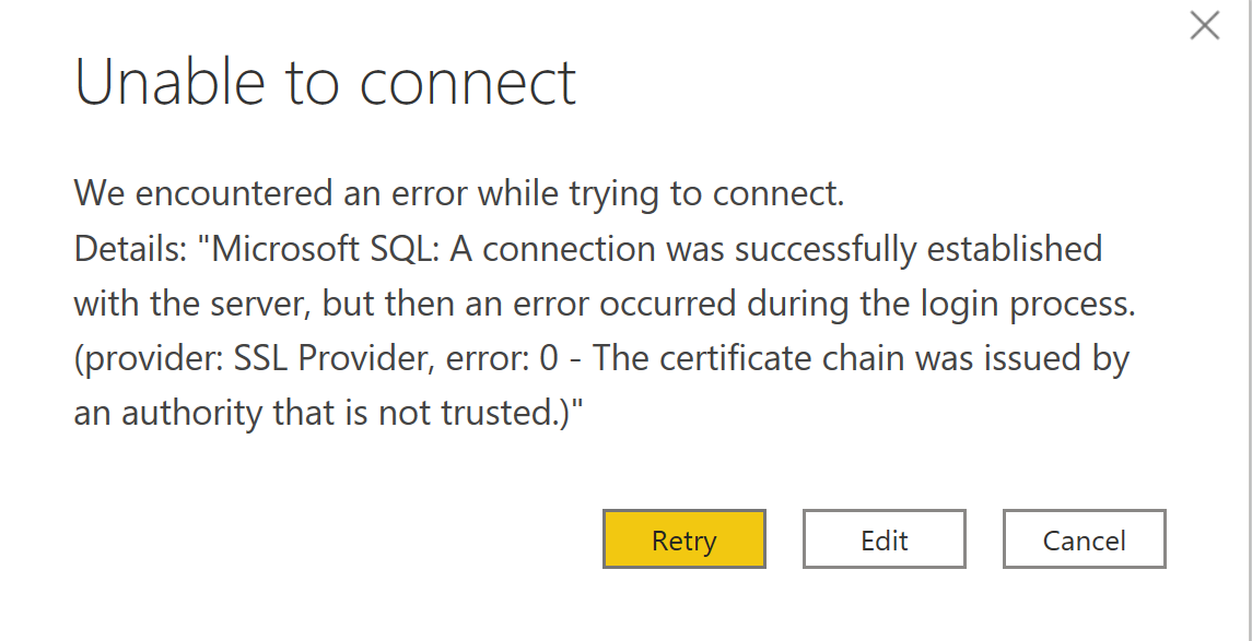 Solved: Unable to connect to sql server 2019 Dev edition d ...