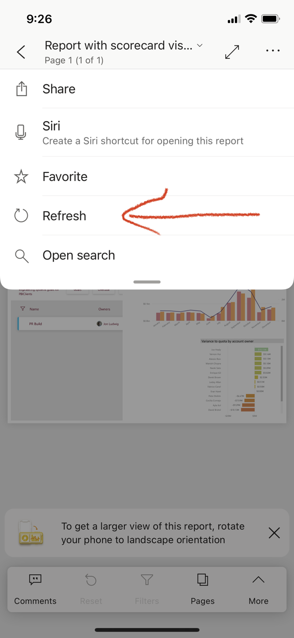 Solved: iOS Power BI App Refresh Issue - Microsoft Fabric Community
