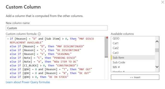 Solved: Custom Column Help! - Microsoft Fabric Community