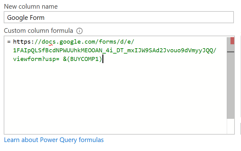 Google Form Error - Microsoft Fabric Community