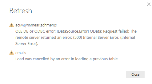 OLDB or ODBC Error - Microsoft Fabric Community