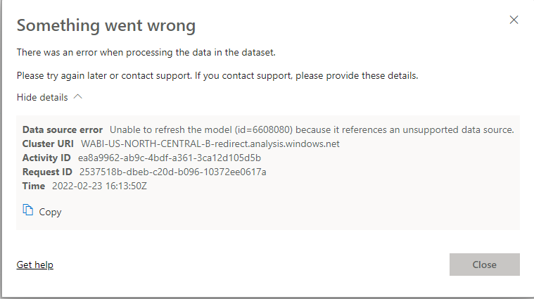 Data Load Failures and Reports Spinning - Page 5 - Microsoft Fabric ...