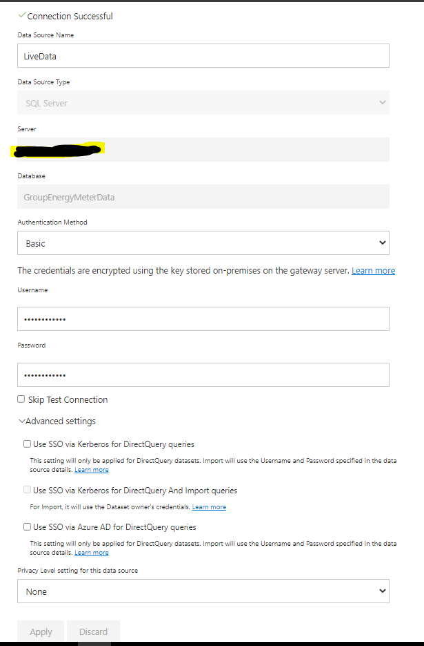 Solved: PowerBi DirectQuery + SQL Data Connection Issue - Microsoft ...