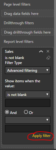 Cannot filter blanks - Microsoft Fabric Community