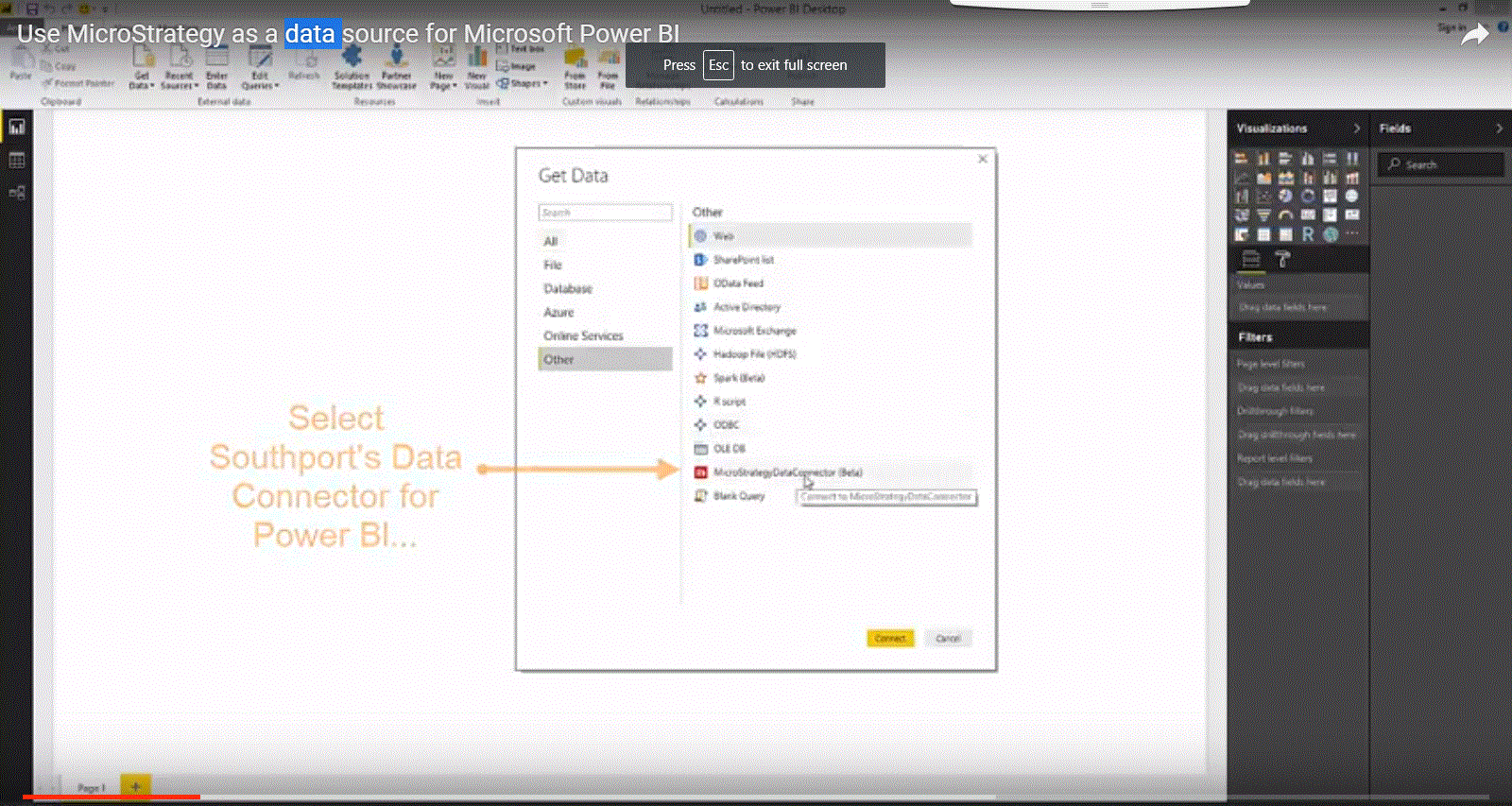 MicroStrategy as a datasource - Microsoft Fabric Community