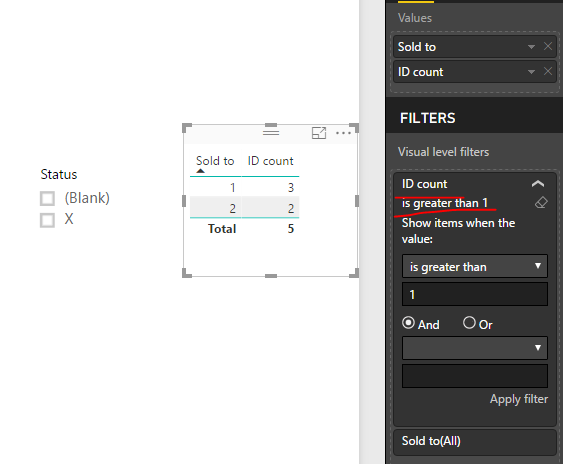 DAX count with count filter - Microsoft Fabric Community