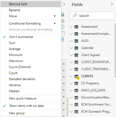 Rows in Data Table not showing on Report Dashboard... - Microsoft ...