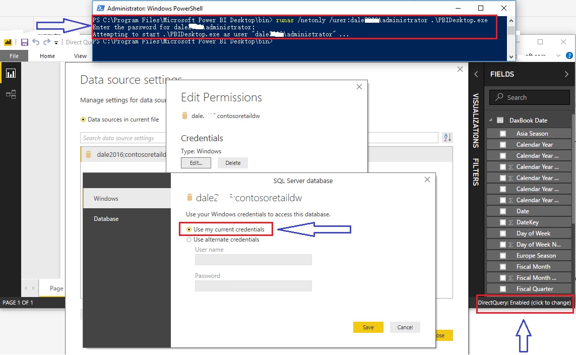 Solved: Direct Query On SQL Server on Windows Authenticati ...