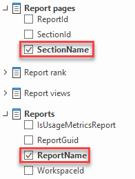 Solved: No relationship between ReportName and SectionName ...