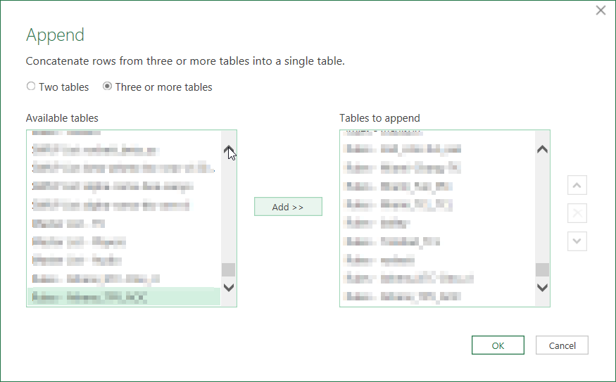The Append UI when appending multiple queries - Microsoft Fabric Community