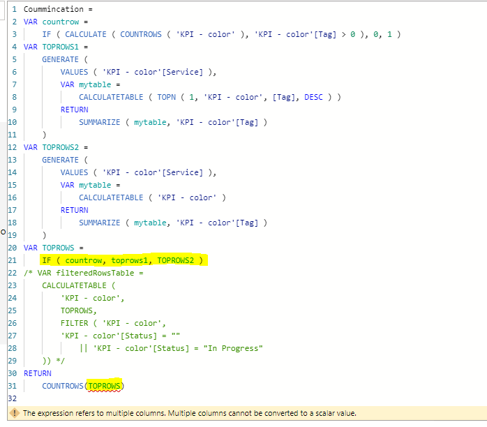 Solved Dax Code For Multiple Columns Cannot Be Converted Microsoft Fabric Community
