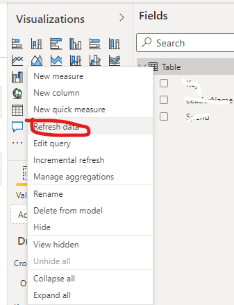 Power BI Desktop not showing values when trying to... - Microsoft ...