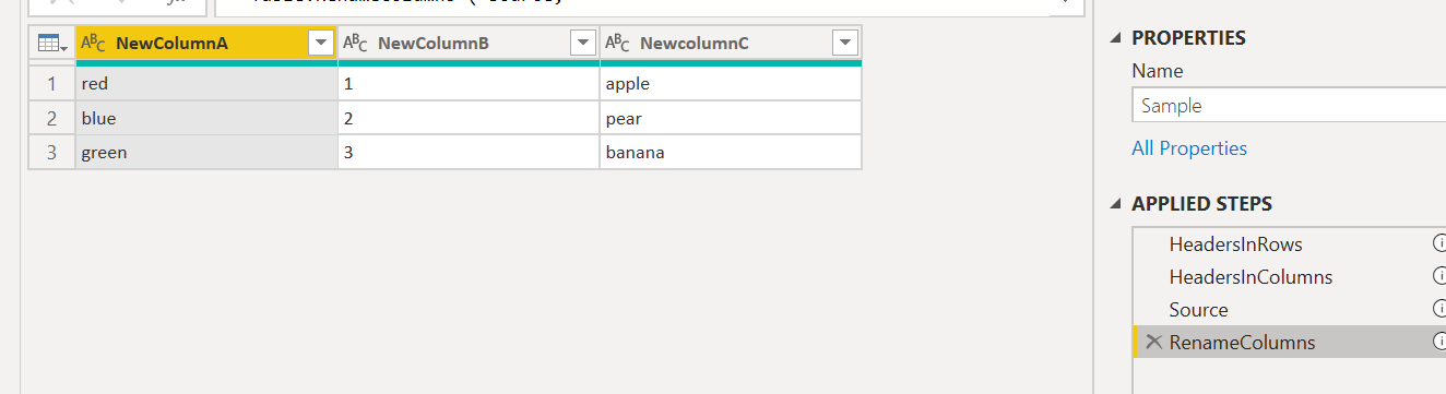 Solved: Change Column Headers to references in lookup tabl ...