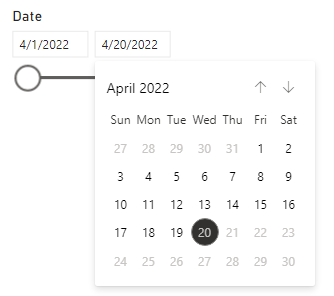 Slicer Date Range - Future dates greyed out - Microsoft Fabric Community
