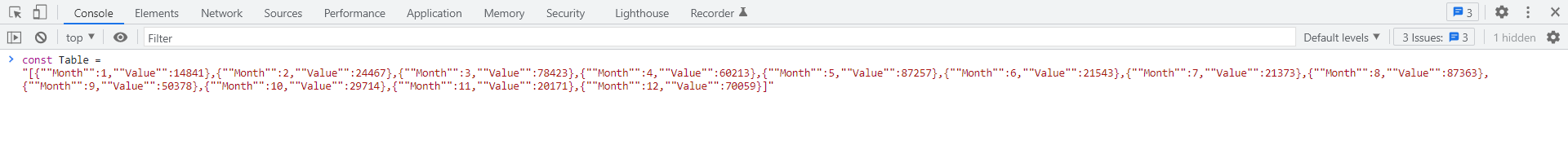 Solved: Re: Converting a table to javascript array of obje ...
