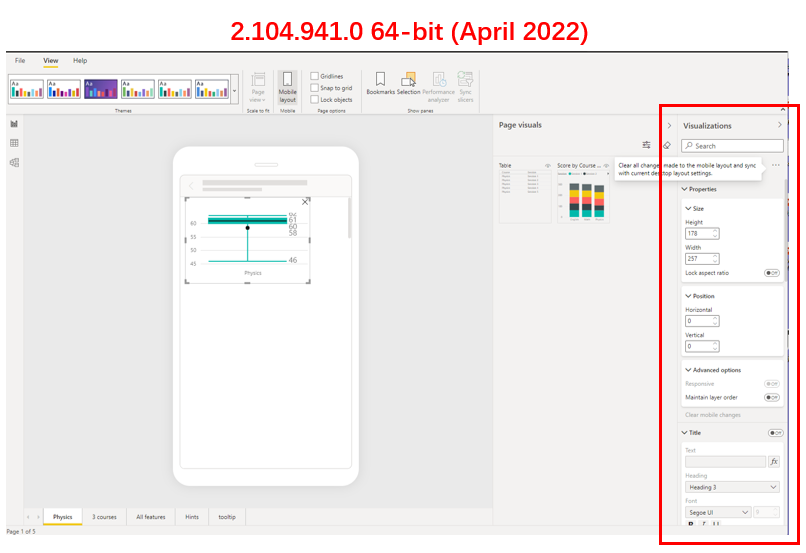 Solved: Power BI Mobile layout no edit visuals tab - Microsoft Fabric ...