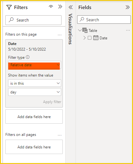 Solved: Automatic current time date filter - Microsoft Fabric Community