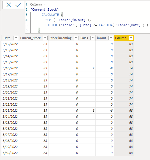 Solved: Stock simulation over time - Microsoft Fabric Community