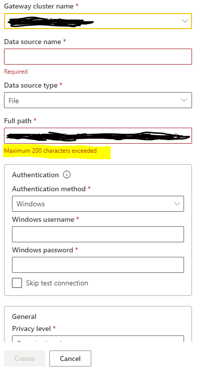 Maximum 200 characters exceeded - Microsoft Fabric Community