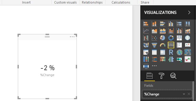 Solved: How to visualize % Changes like Stock Market chart - Microsoft ...