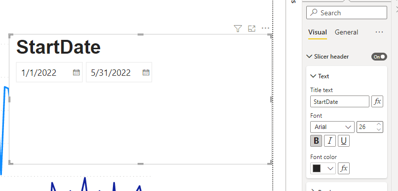 Solved: Date on Slicer binded to each other? - Microsoft Fabric Community