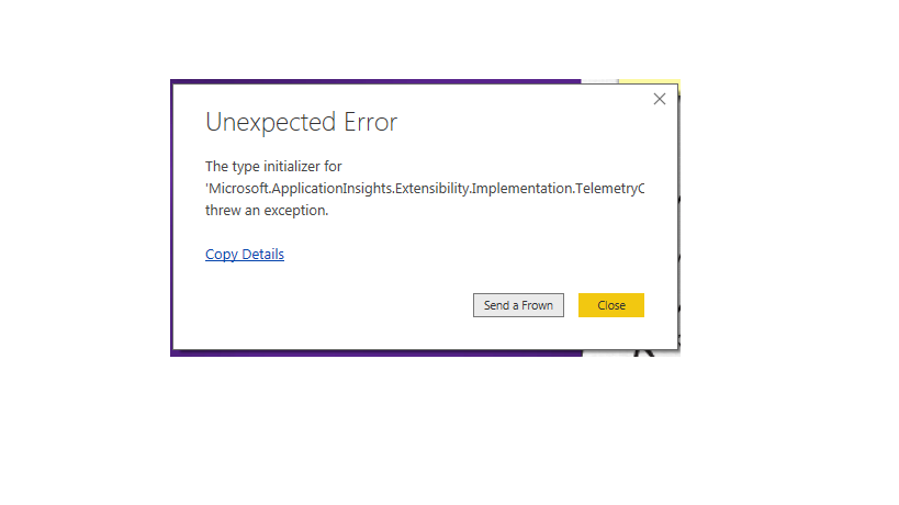 error in launcing power bi desktop - Microsoft Fabric Community