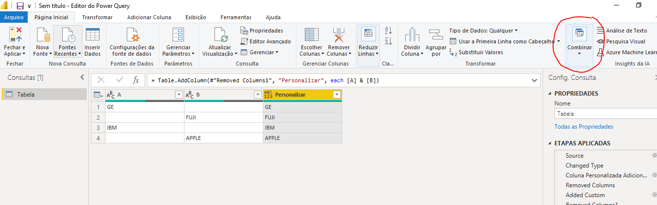 Solved: Reference whole column data from another query to ...