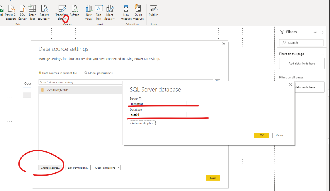 ¿Como cambiar ruta de servidor sql? - Microsoft Fabric Community