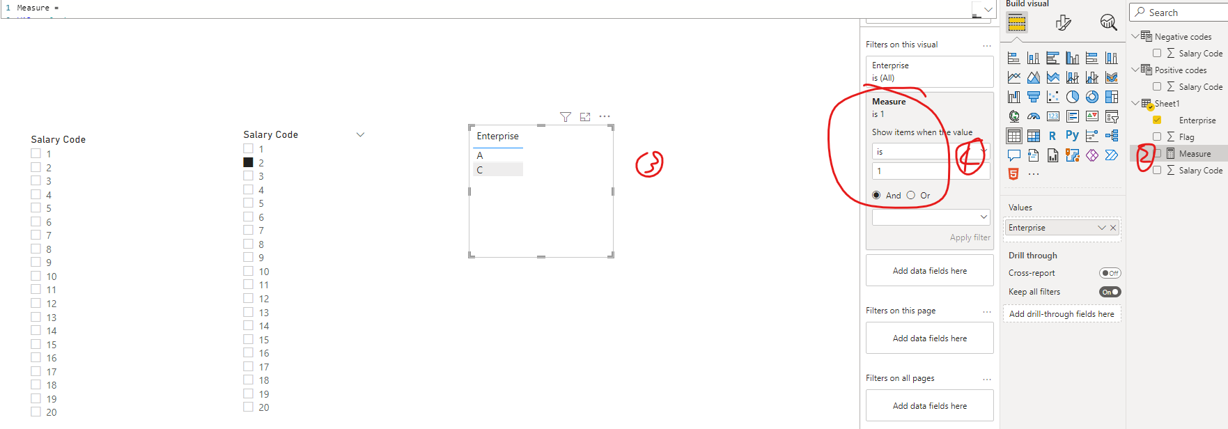 Solved: Positive and negative filter - Microsoft Fabric Community