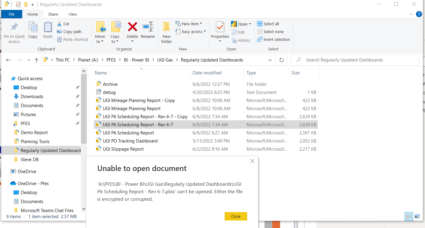 Unable to open report - Microsoft Fabric Community