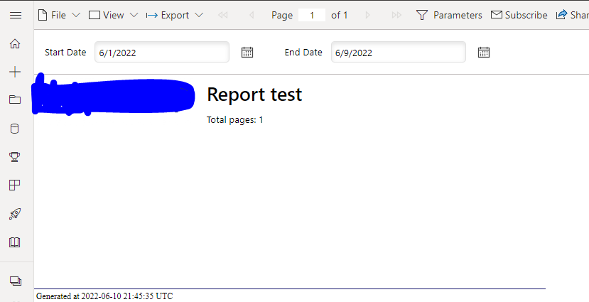 Solved: &ReportName is not showing up - Report Builder - Microsoft ...