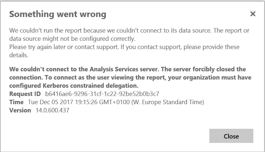 Power BI RS authentication issues (works in browse... - Microsoft ...