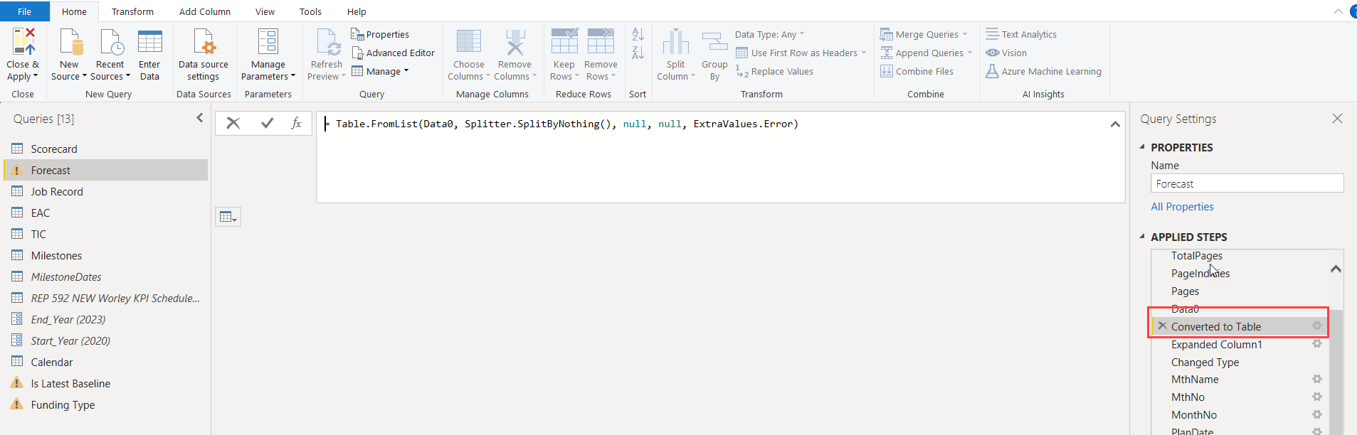 Solved: COLUMN 1 OF THE TABLE NOT FOUND ERROR - Microsoft Fabric Community