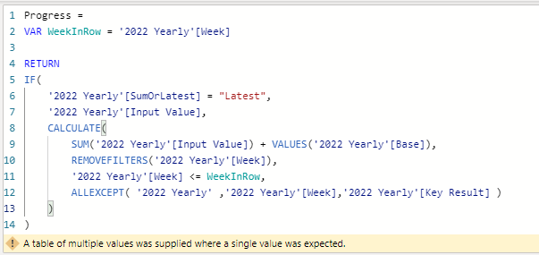 Solved: Calculated column with ALLEXCEPT works in one tabl ...