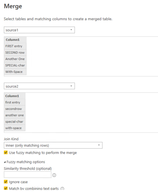 Fuzzy Merge ignores spaces after special character... - Microsoft ...