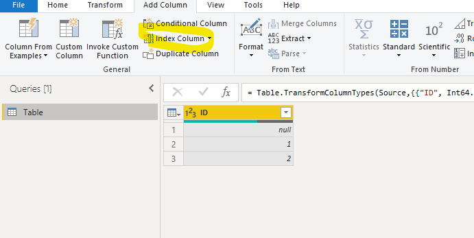 keep the same row order from power query to power ... - Microsoft ...