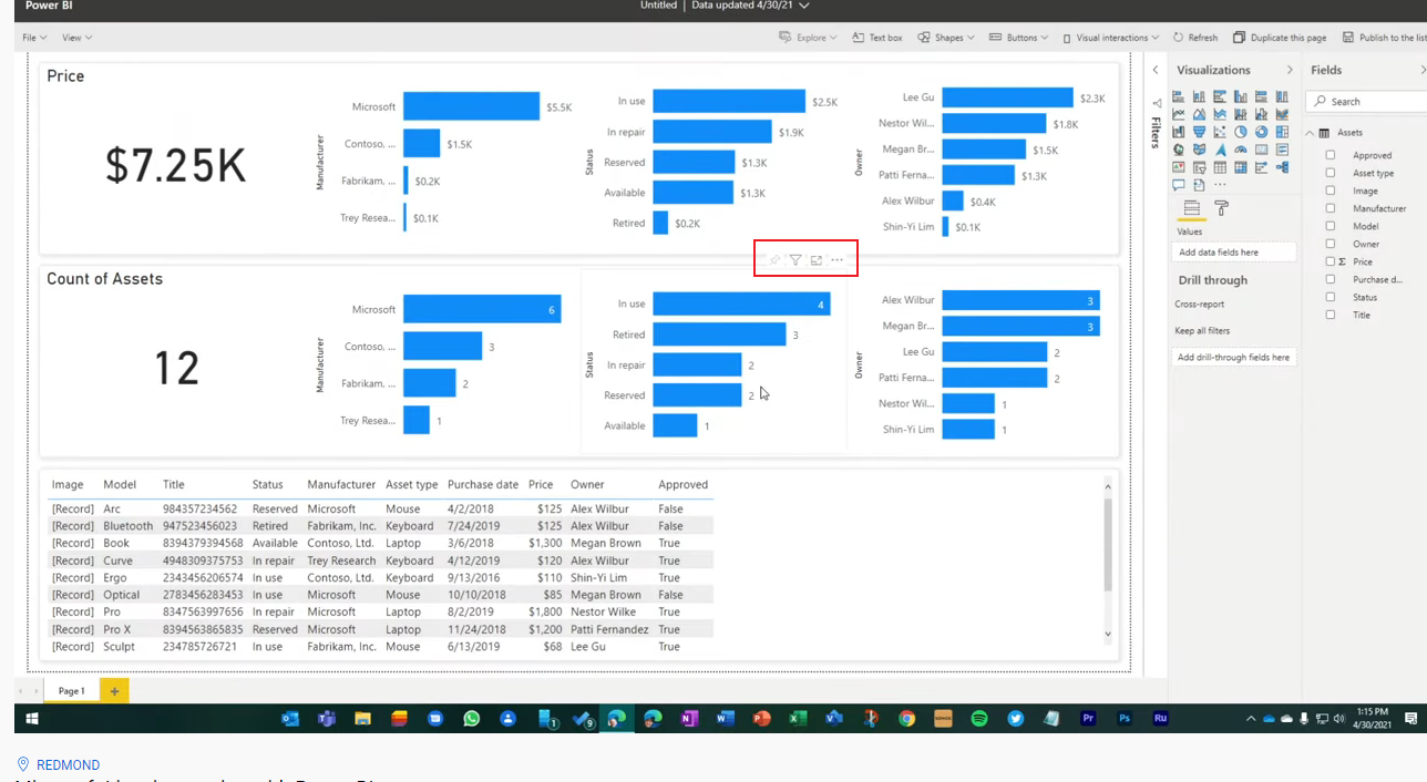 Missing 'More Options' ellipsis icon in Power BI S... - Microsoft ...