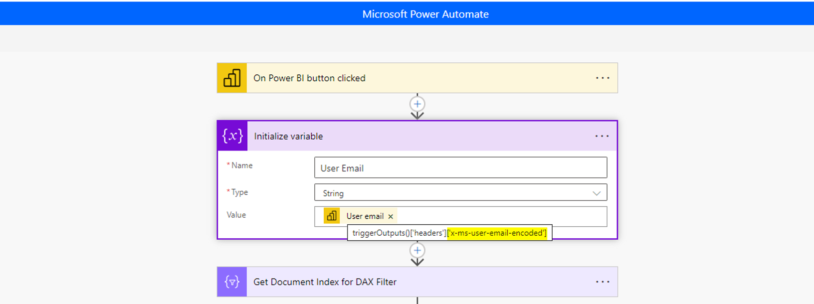 Power BI Power Automate returns Encoded Email - is... - Microsoft ...