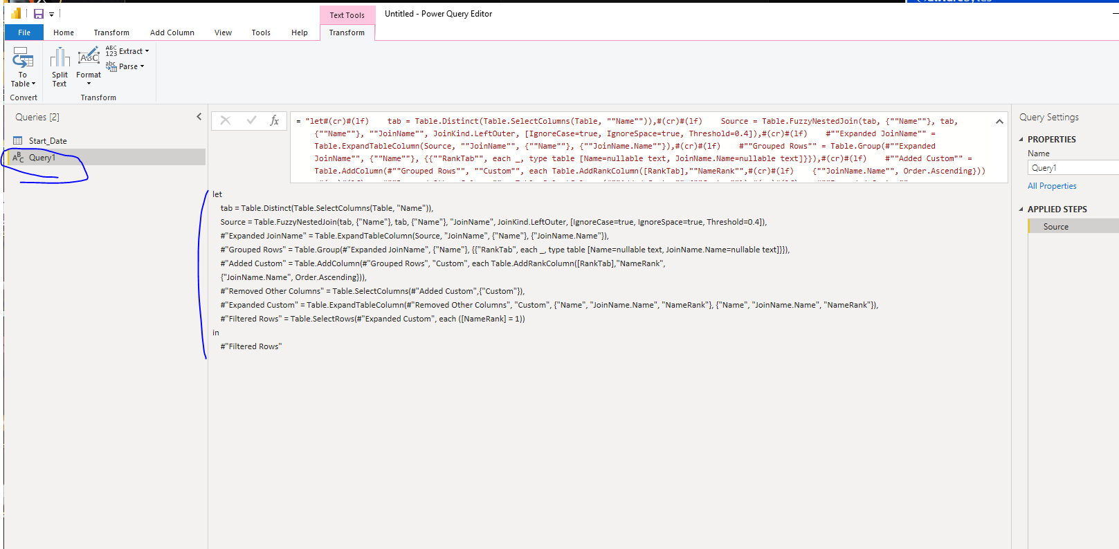 Solved: Fuzzy name matching to standardize names in a sing ...