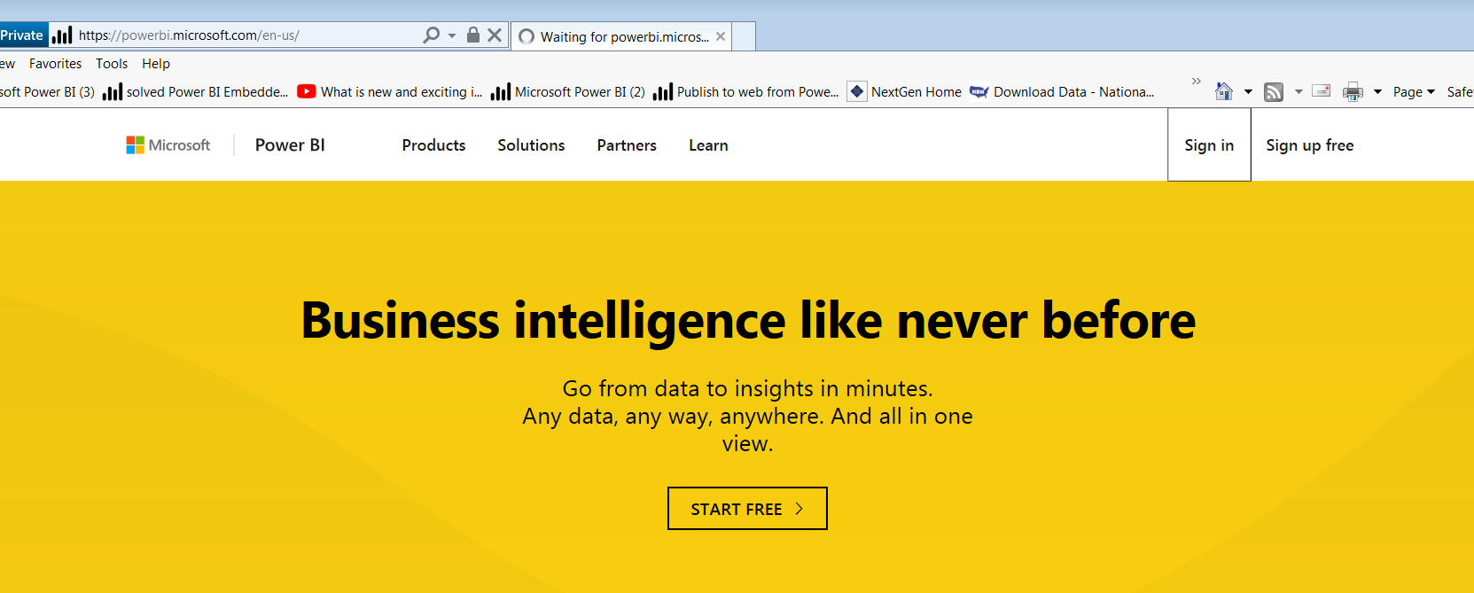 Power BI will not allow us to sign in or access pu... - Microsoft ...