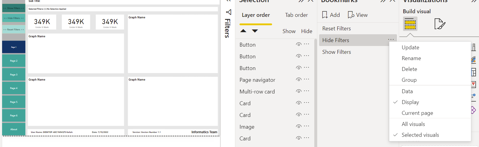 Solved: Bookmarks not working on other pages Power BI repo ...