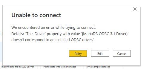 Using the Mariadb connector - Microsoft Fabric Community